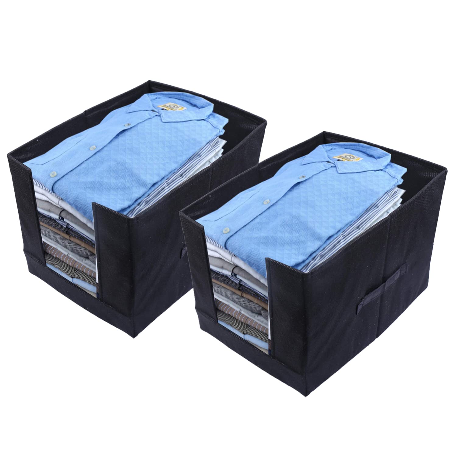 Kuber Industries Stylish Shirt Organizer for Wardrobe|Foldable Non ...