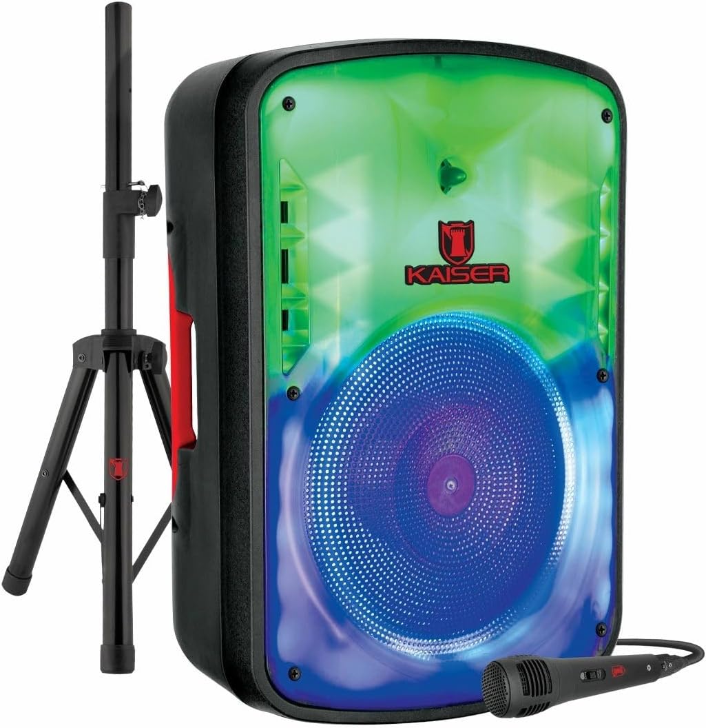 Kaiser Bafle 15" y 25,000 W PMPO/ 50 W RMS Color Negro, Bluetooth ...
