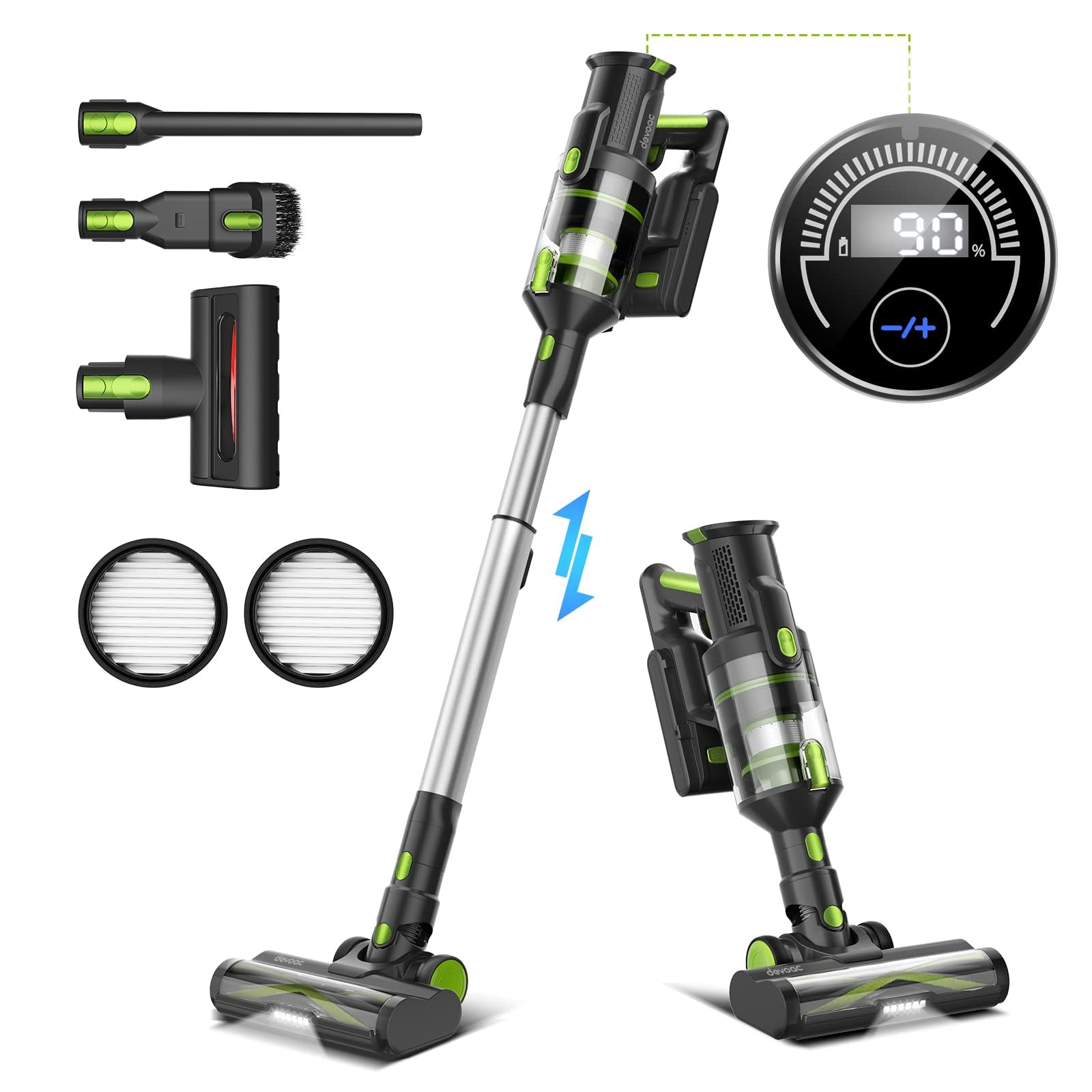 Snapklik.com : Cordless Vacuum Cleaner, Super Powerful Suction 33KPa ...