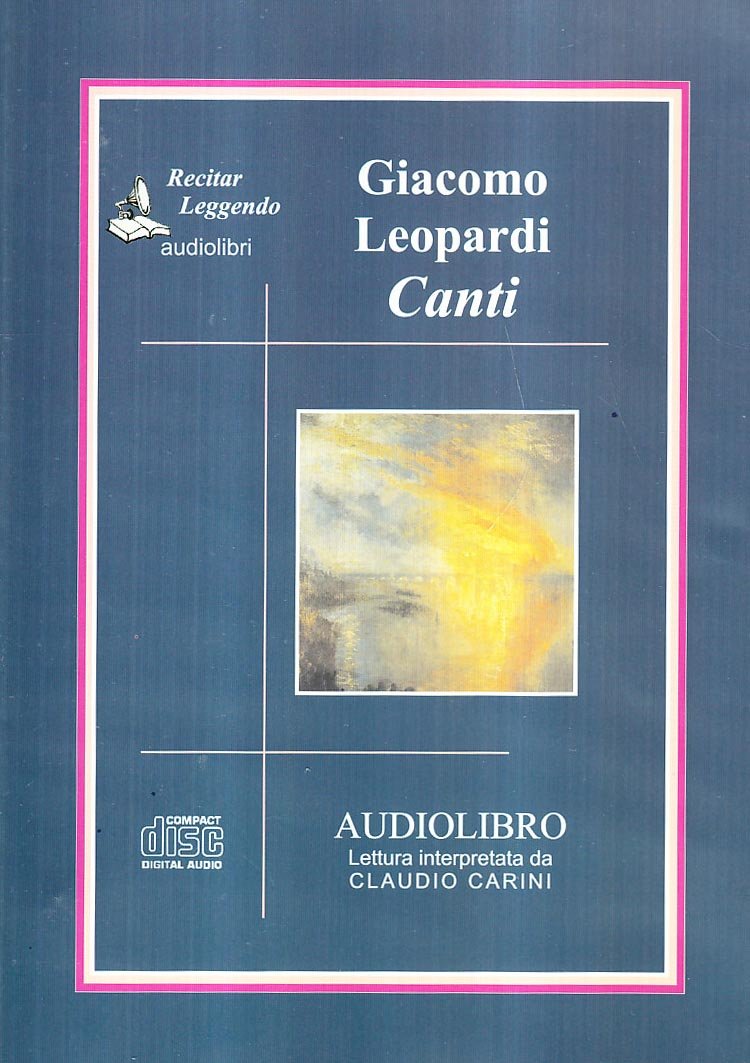 Canti: Leopardi, Giacomo: 9788889352007: Amazon.com: Books