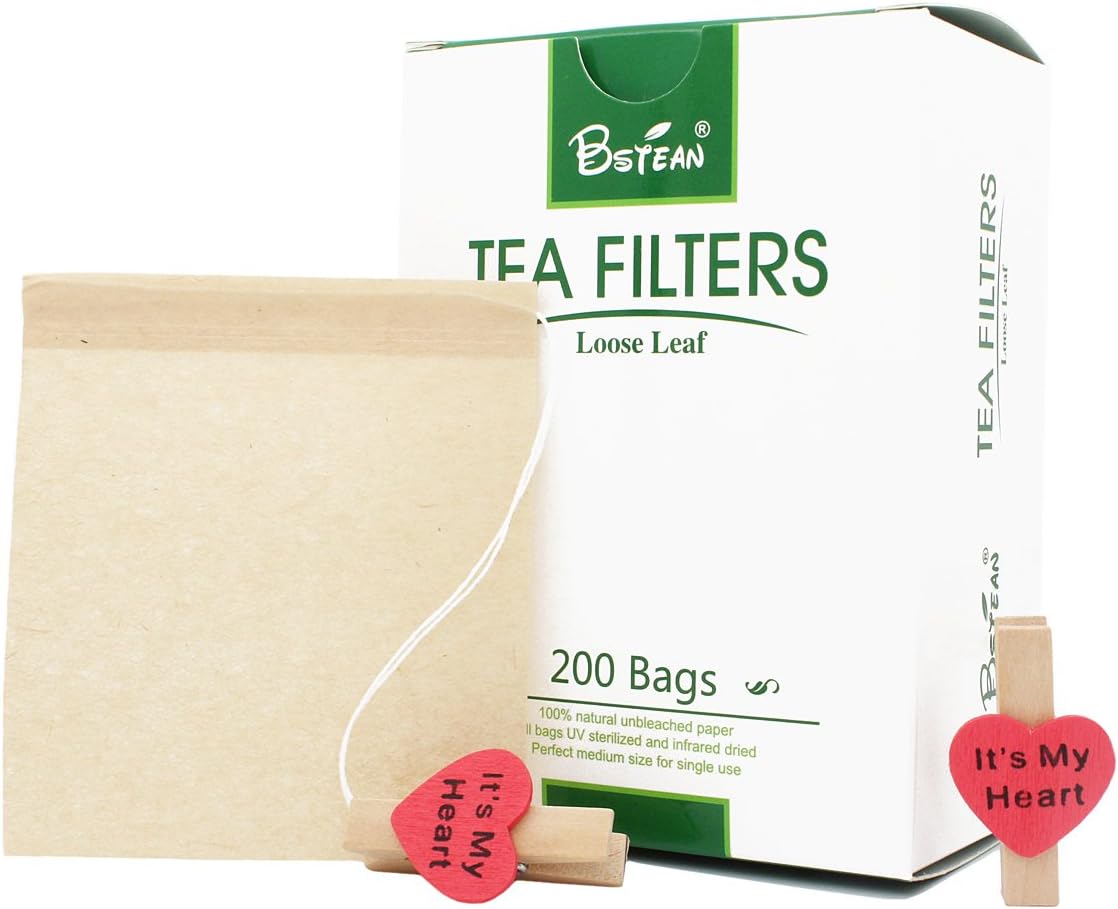 Amazon.com: Bstean Tea Filter Bags Disposable Tea Infuser with ...