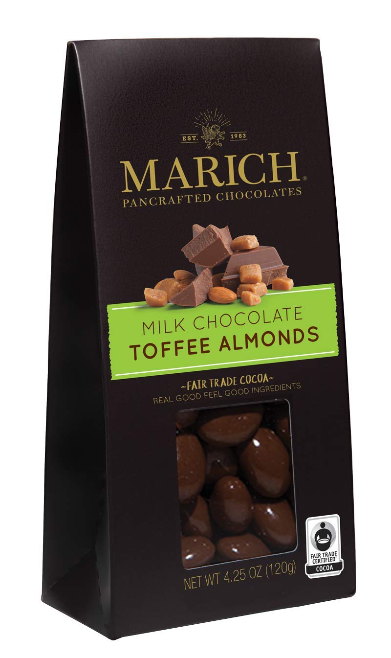 Amazon.com: Marich Chocolate Toffee Almond, 4.5-Ounce Boxes (Pack of 6 ...