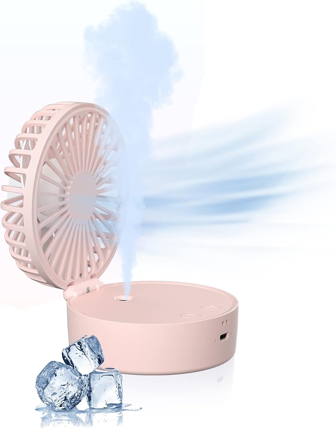 Amazon.com: infeicell Personal Small Fan Mini Misting Fan 3 Speeds ...