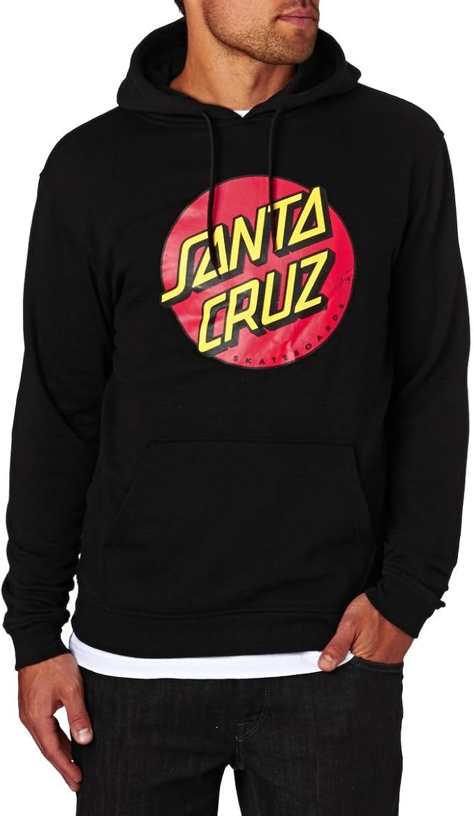 SANTA CRUZ Classic Dot Hood Men's Sweatshirt, Men, Sweat Classic Dot ...
