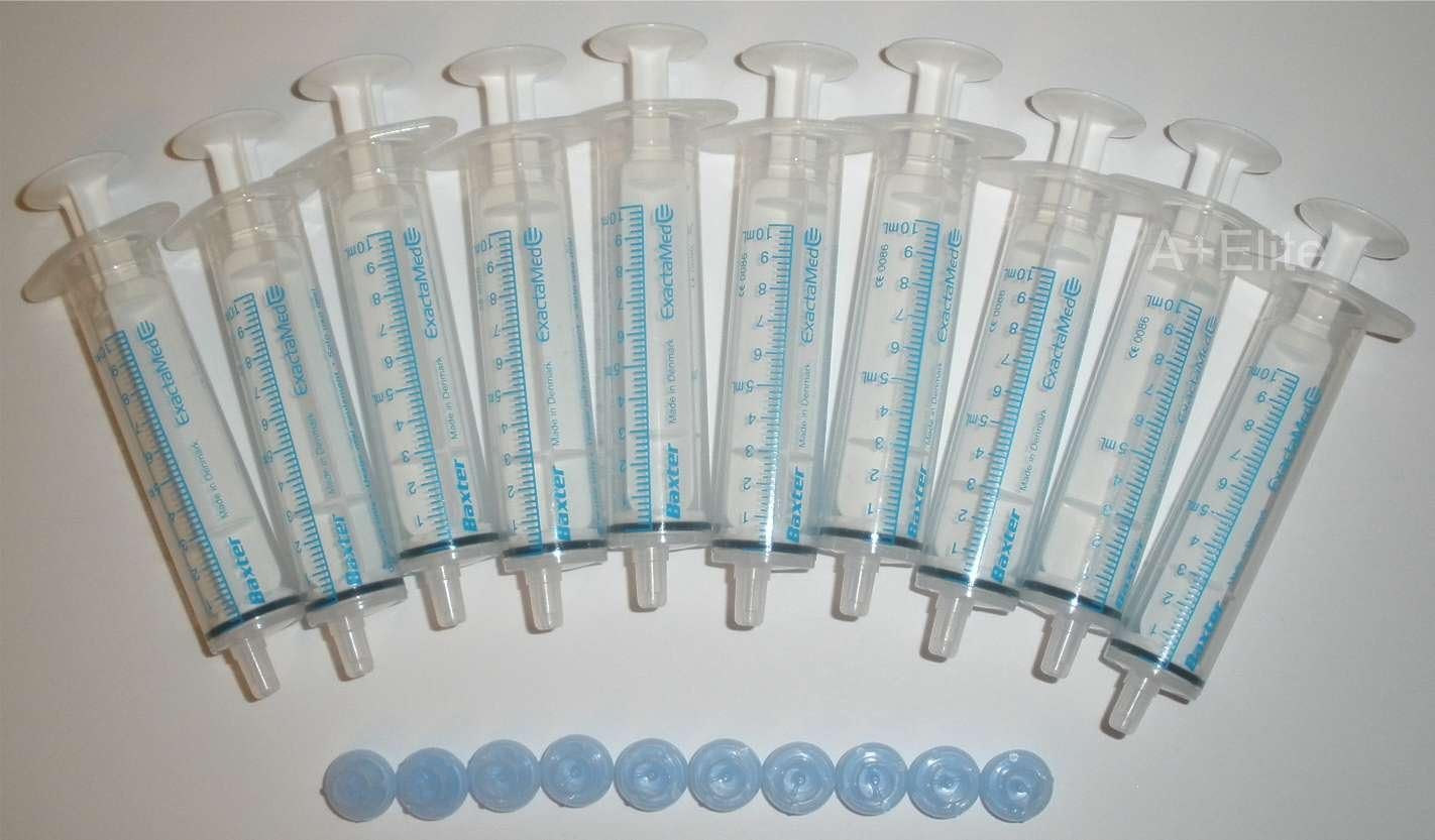 Amazon.com: BAXA ExactaMed Oral Liquid Medication Syringe 10cc/10mL 10 ...