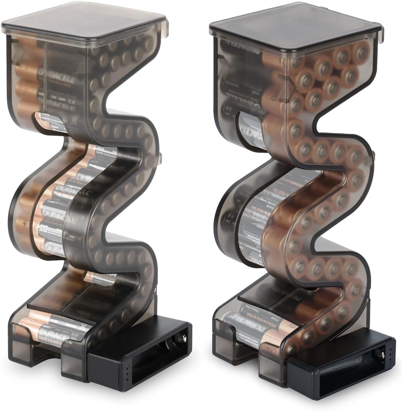 KIWIFOTOS 27 AA & 35 AAA Combo Battery Case Holder with Tester ...