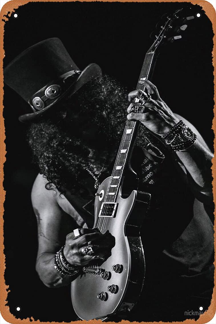 Amazon.com: Slash Poster 12" X 8" Vintage Metal Tin Sign Home Decor ...