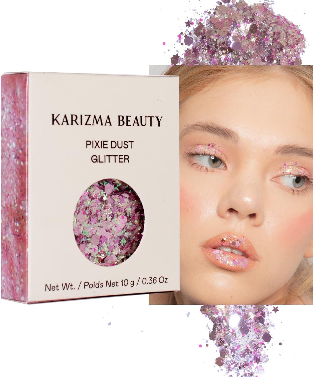 Amazon.com : KARIZMA Pixie Dust Body Glitter. 10g Chunky Face Glitter ...