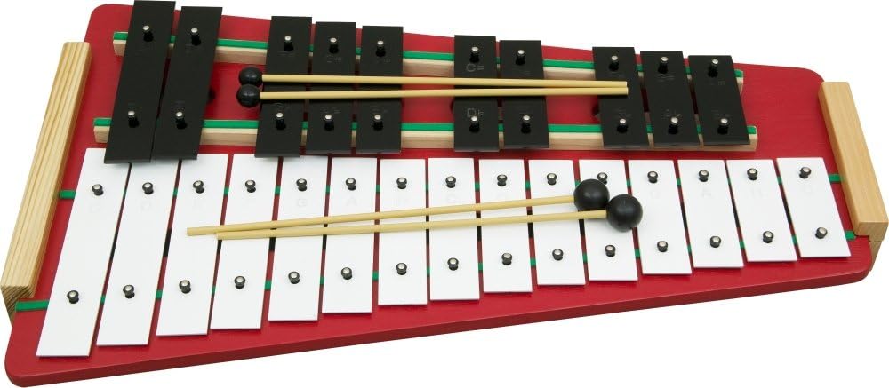 Amazon.com: Rhythm Band 25 Note Chromatic Plastic Resonator Bell Set ...