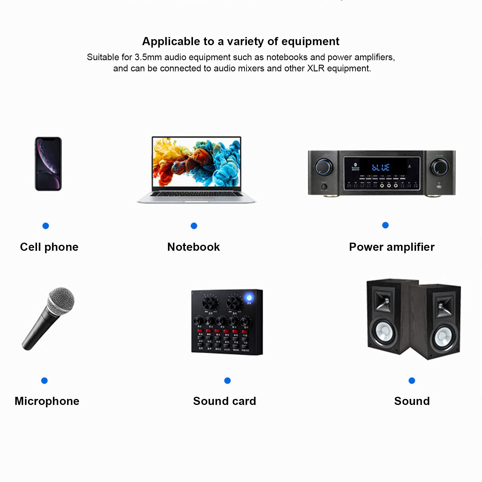 Snapklik.com : Dual Male XLR To 3.5mm Y-Splitter Cable, XLR Male To 1/8 ...