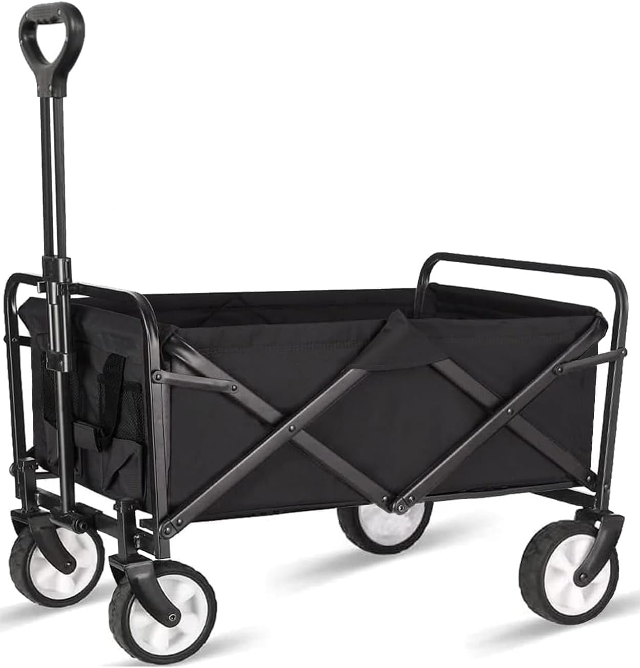 Amazon.com: Collapsible Wagon Cart with Wheels, Portable Heavy Duty ...