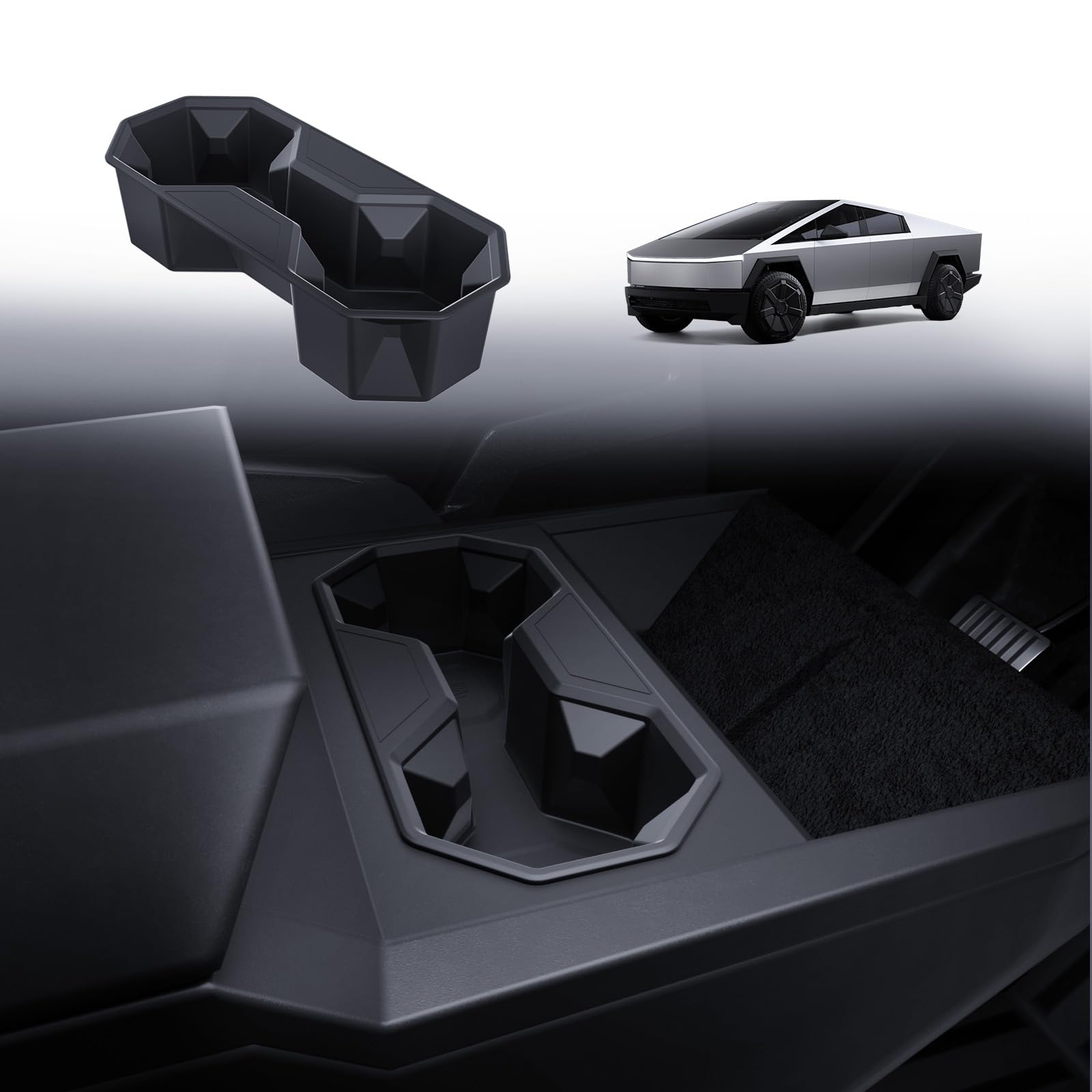 Snapklik.com : Center Console Cup Holder Insert For 2024 2025 2026 ...