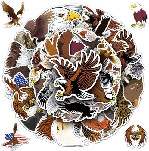 Amazon.com: Eagle Sticker 4 Inch - Waterproof Animal Vinyl Decal for ...