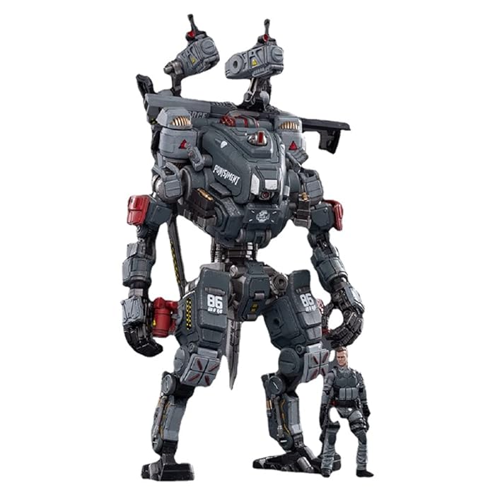 Buy Pipigirl 1/25 Removable Soldier Mecha Action Figure,Police Gray ...