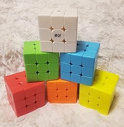 Amazon.com: Vdealen 3x3x3 Speed Cube Set, 6 Pack Speed Cube Bulk Magic ...