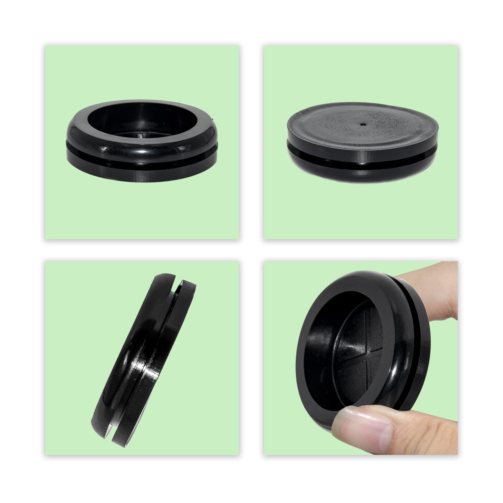 Snapklik.com : Flyshop Black 27 Mm 1-1/16" One-Sided Hole Grommet, 22 ...