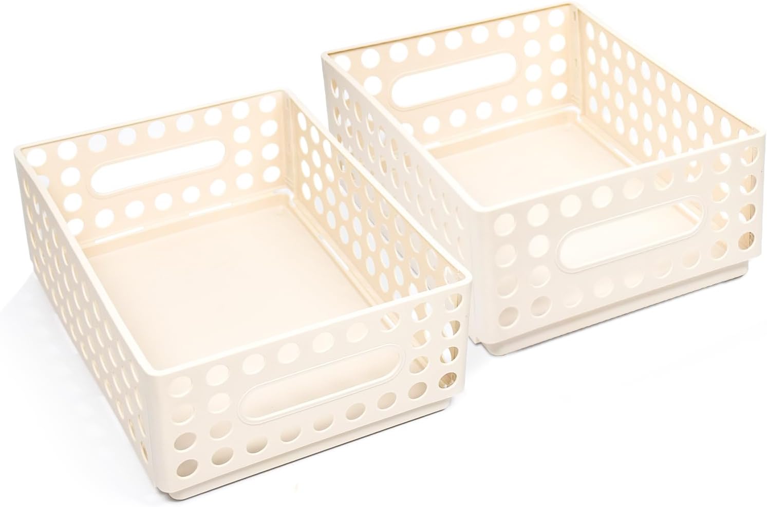 Amazon.com : Marte Vanci 2 Pack Plastic Storage Baskets, Stackable ...