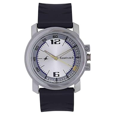 Fastrack Quartz Analog White Dial Plastic Strap Watch for Guys ...