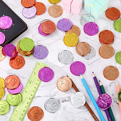 Snapklik.com : 100 Pieces Caught Being Good Coins Kids Behavior Tokens ...