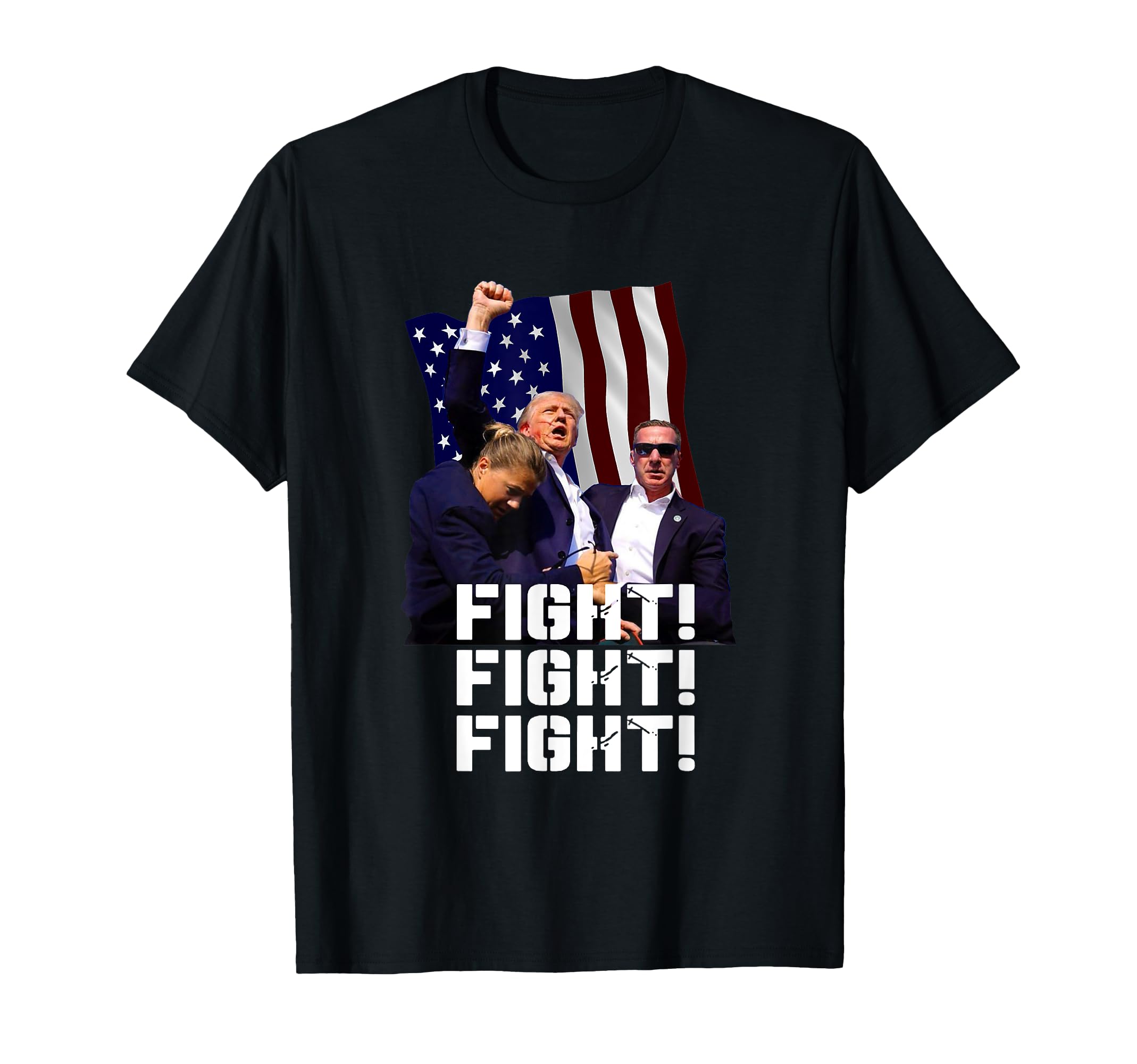 Amazon.com: Trump Fight Fight Fight T-Shirt : Clothing, Shoes & Jewelry
