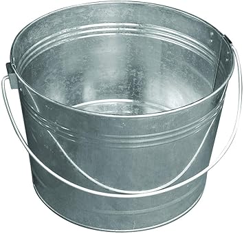 Amazon.com: Little Giant® Galvanized Round Tub | Large Metal Bucket ...