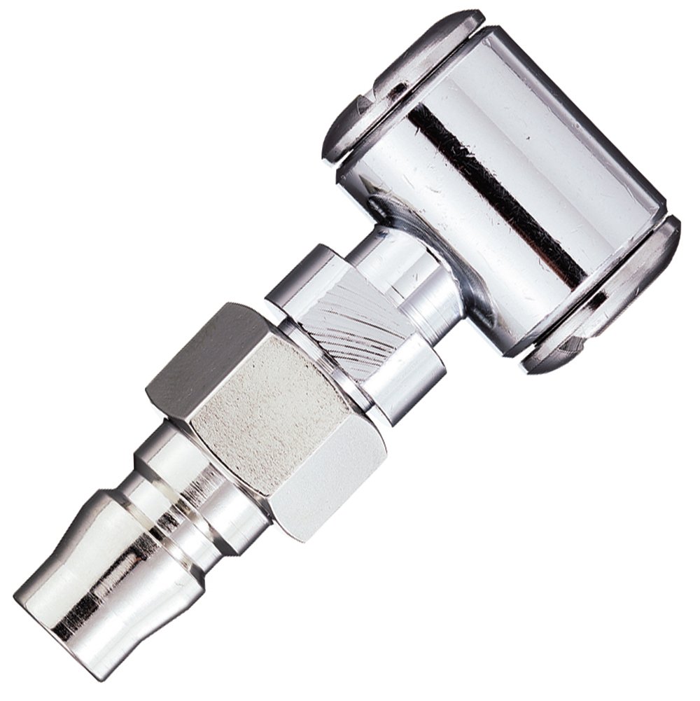 新潟精機 BEHAUS エアーチャック プラグ付 ダブルタイヤ対応 T-324B - 電動工具