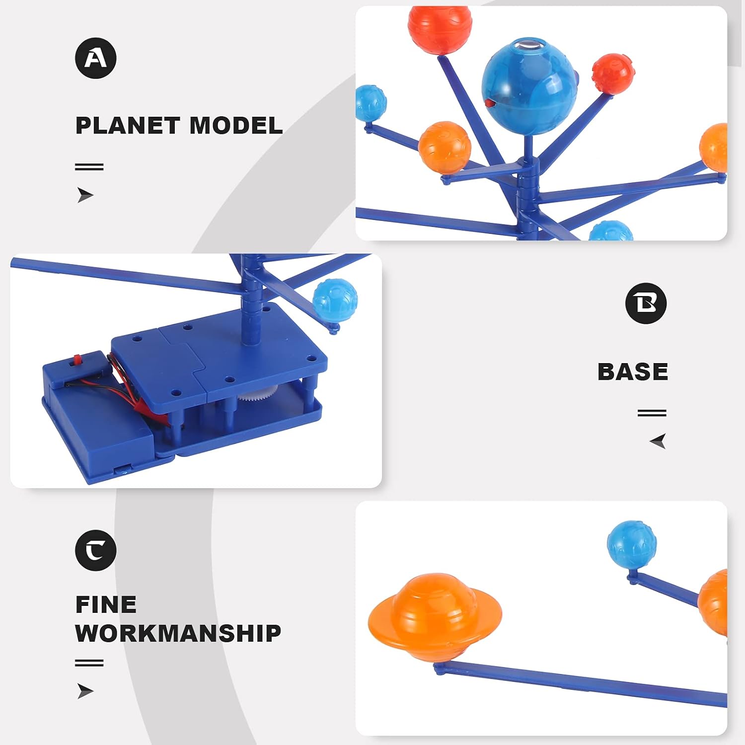VILLCASE Solar System Model Kit,Astronomical Science Planetary Model ...