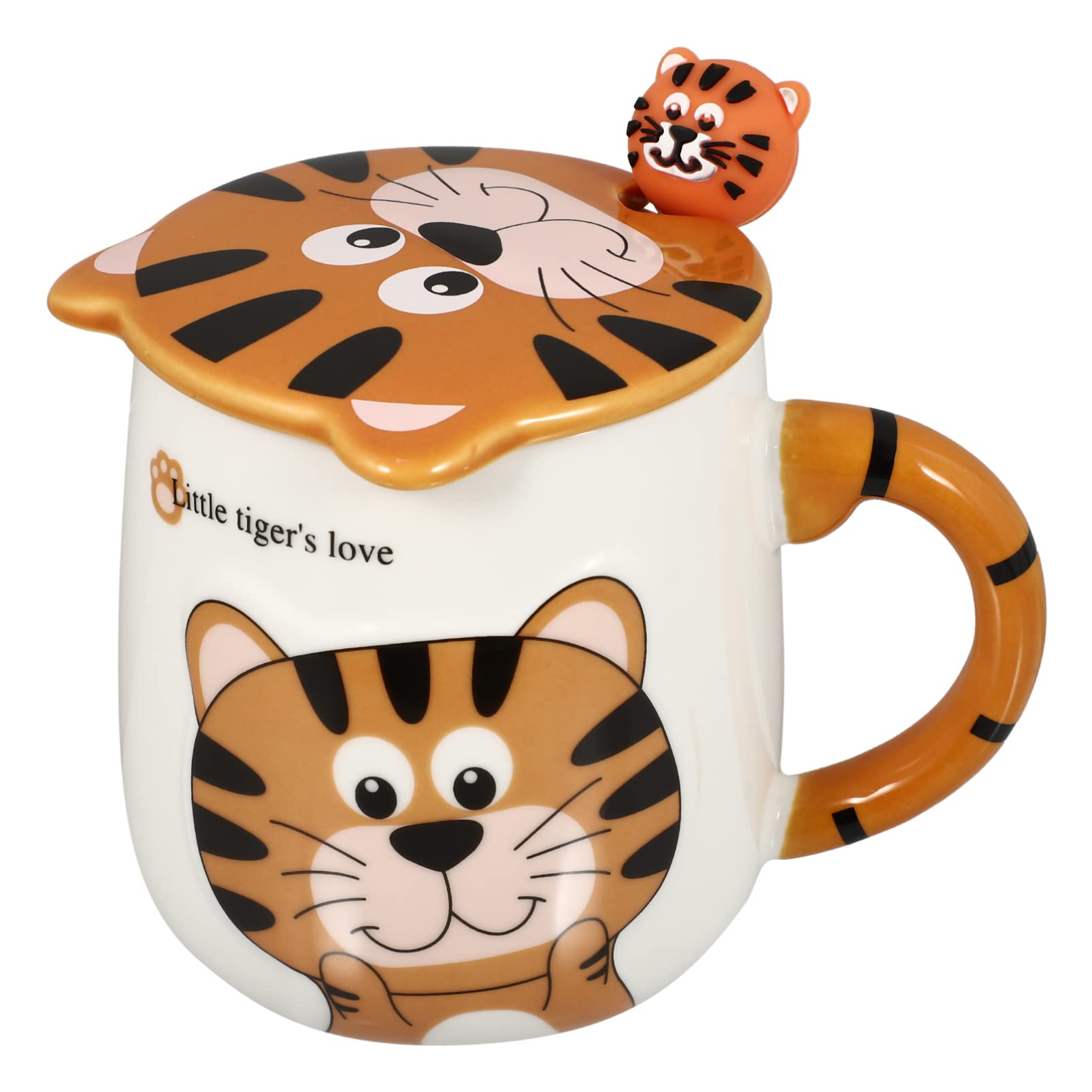 Cartoon Tiger On Cup