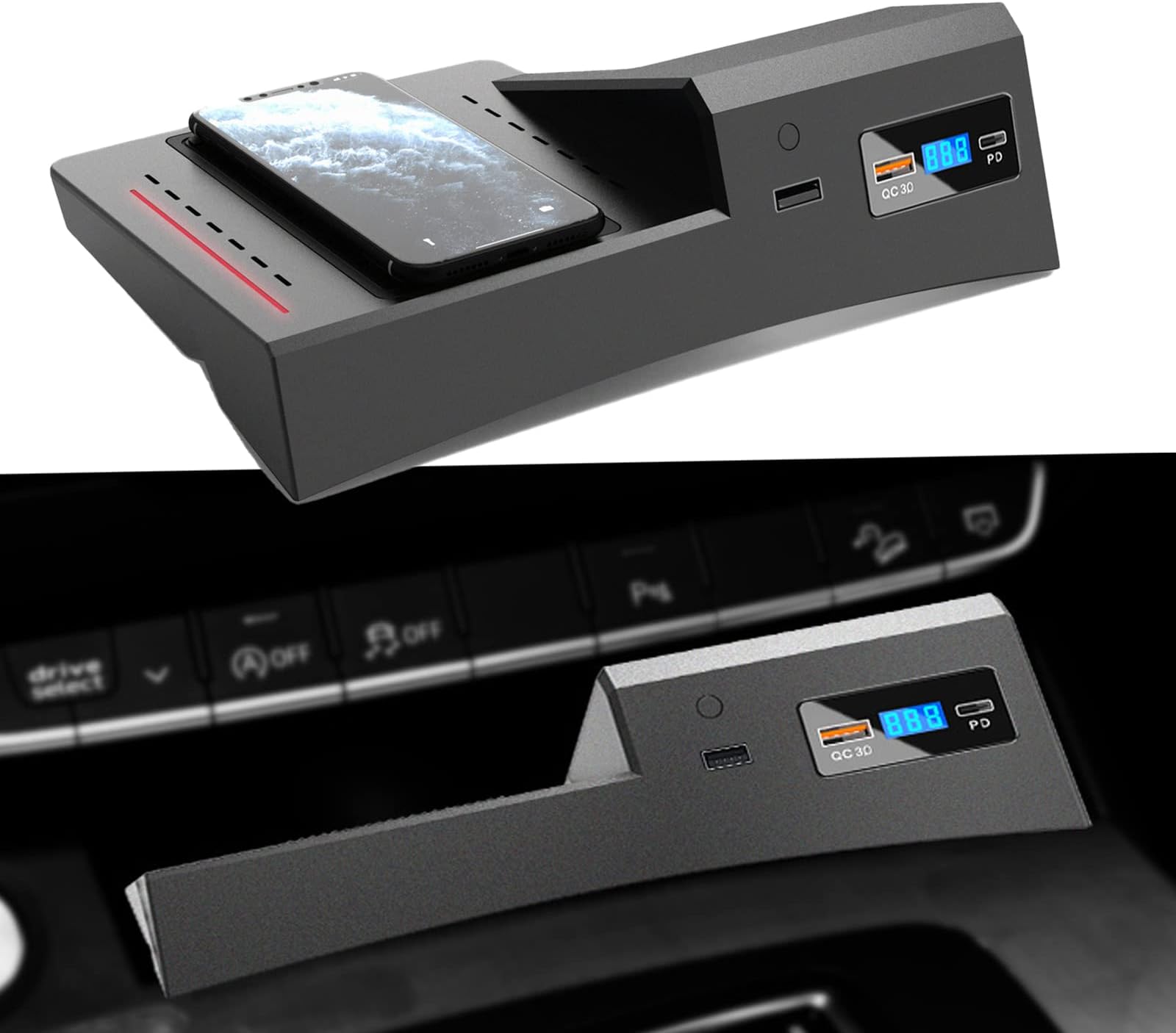 Amazon.com: ZChan Wireless Car Charger Fit for Audi Q5/SQ5 23-18,Come ...