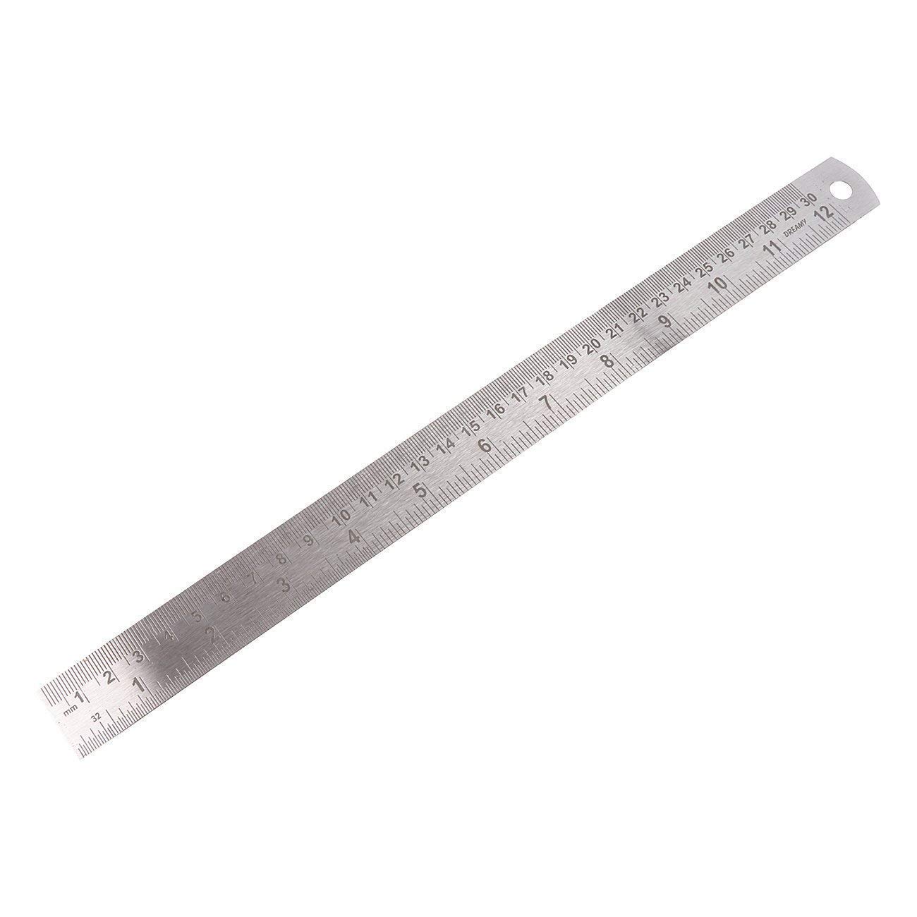 (Set of 2pcs) Steel Scale/Ruler 1 Foot (30 cm/ 12") iron scale iron ...