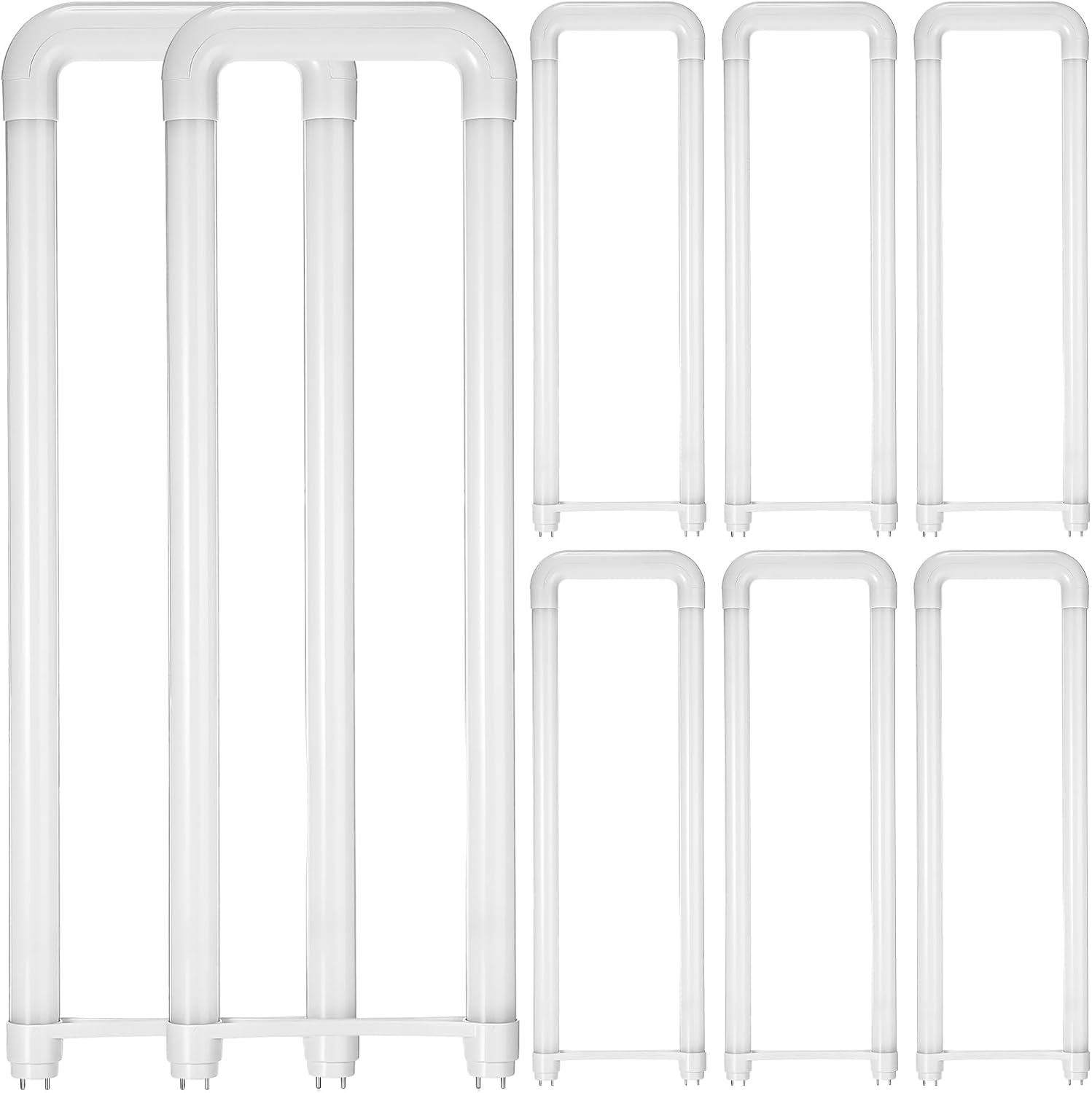 Retisee 8 Pack U Bend LED Tube Light, T8 18W 2000LM High Bright, 5000K ...
