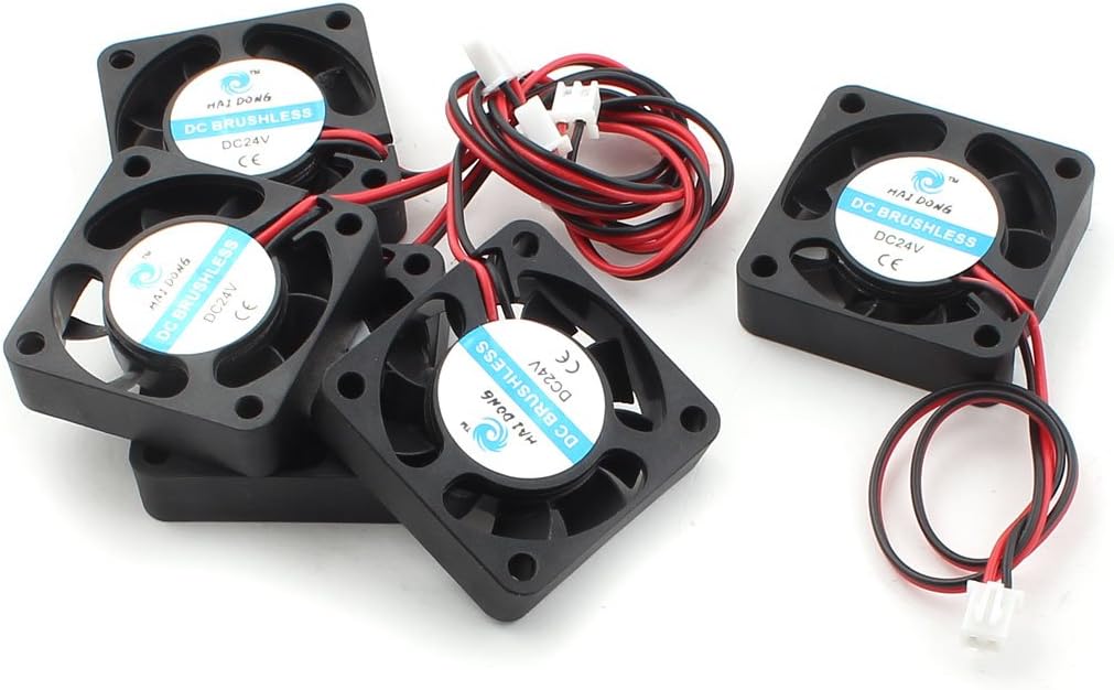 Amazon.com: Copapa 5Pcs Cooling Fan 4010 40x40x10mm 2-Wire for PC Case ...