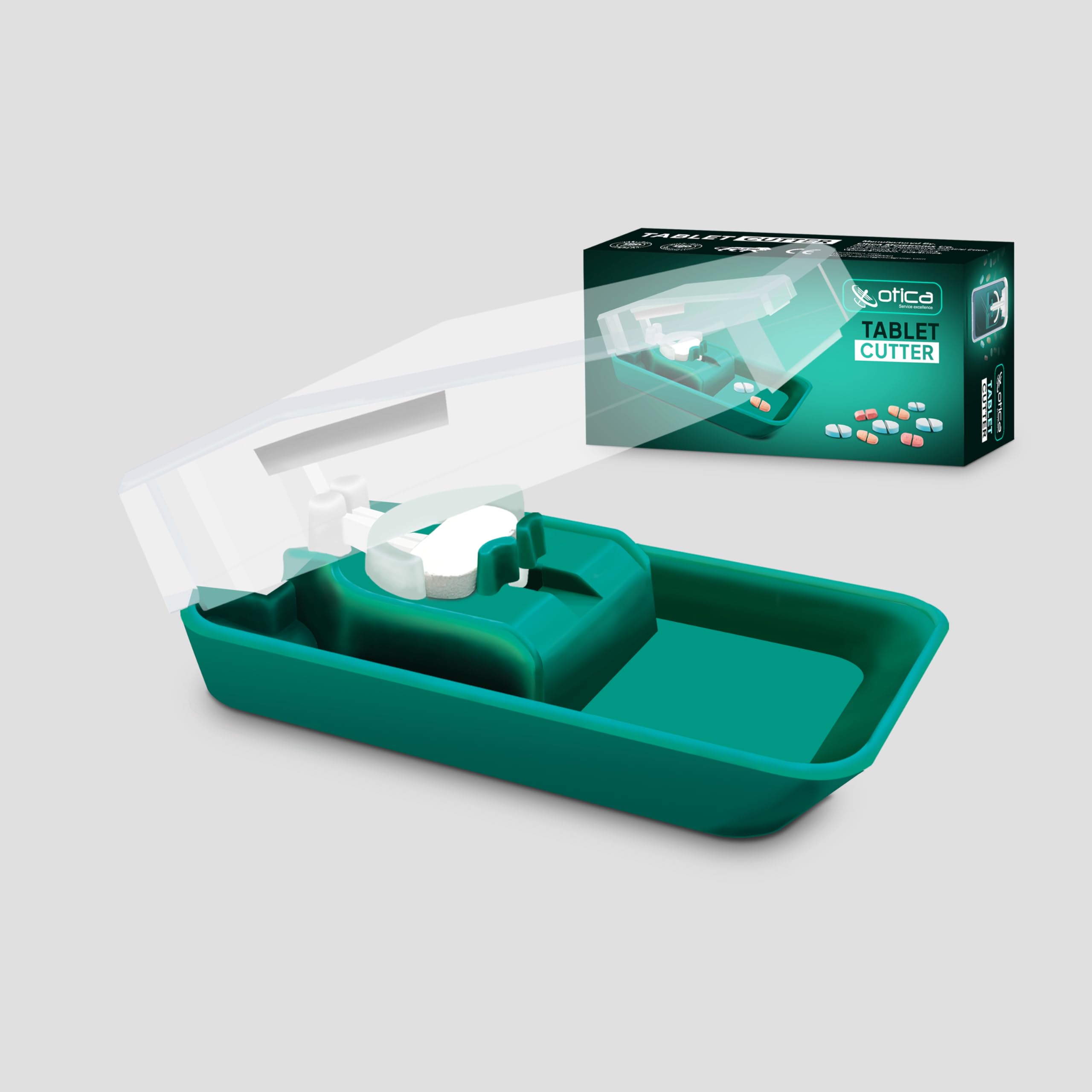 OTICA Best Pill Cutter and Splitter Daily Usage, Safely Cut Pills and ...