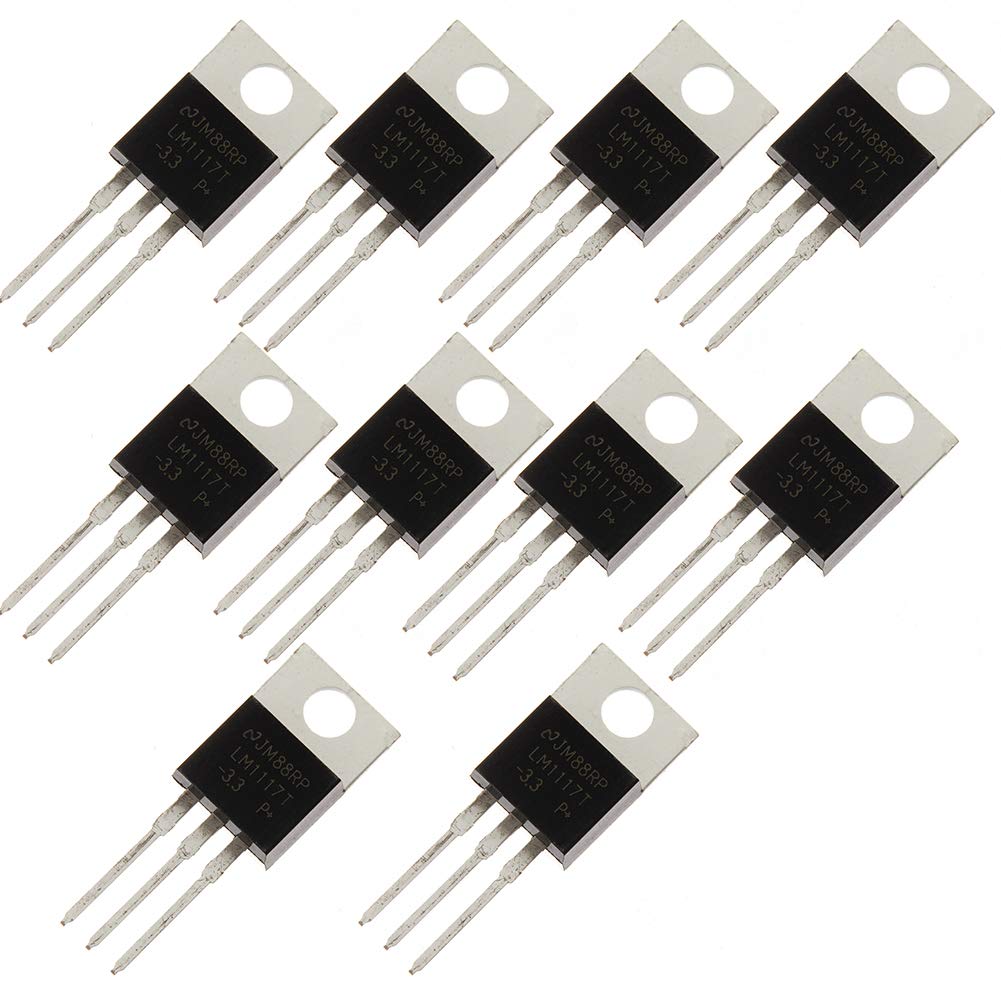 Bridgold 10pcs LM1117T-3.3V LM1117 LM Low Dropout Positive Voltage ...