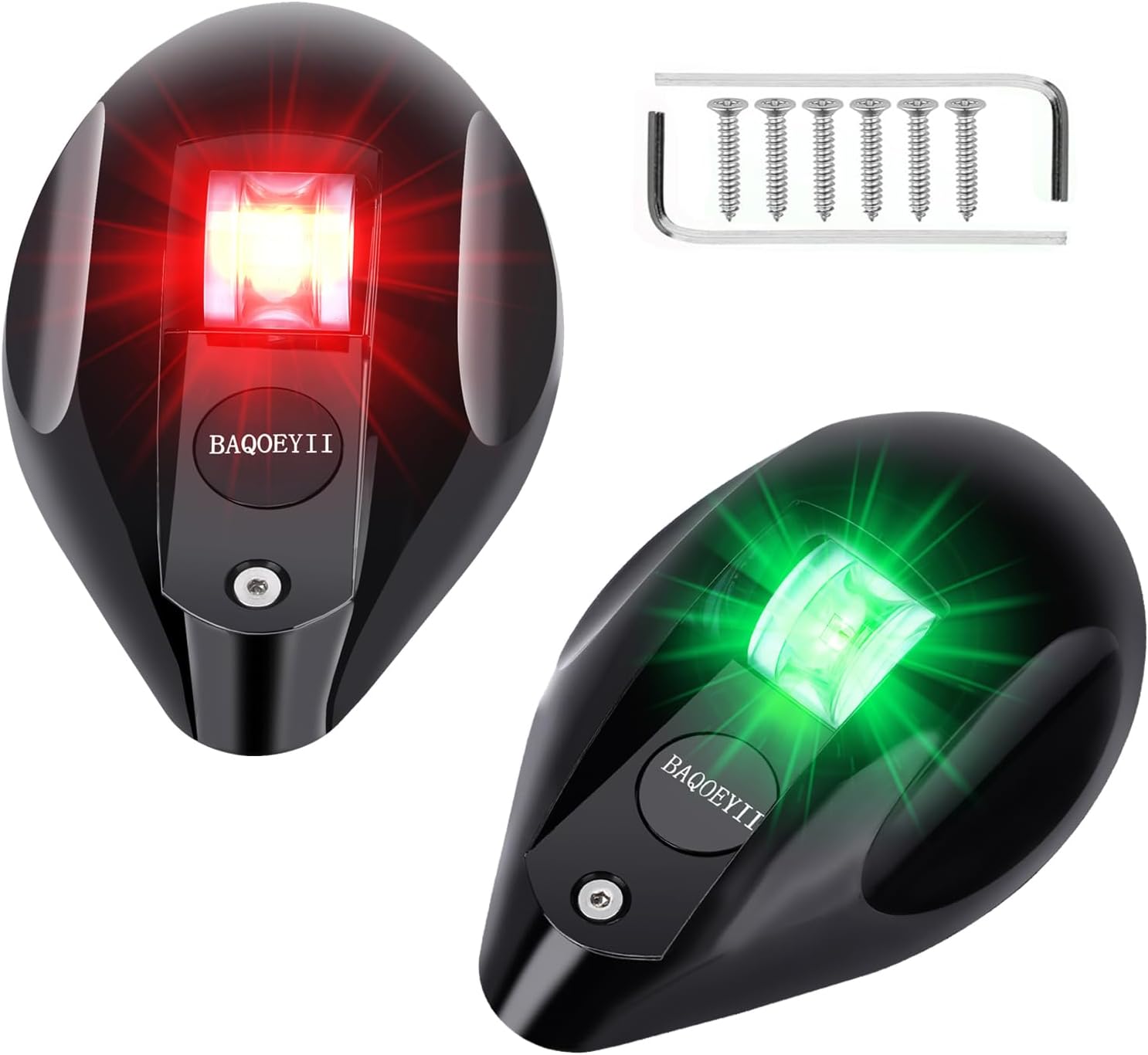 Amazon.com: BAQOEYII Boat Navigation Lights Bow Lights for Boats Red ...