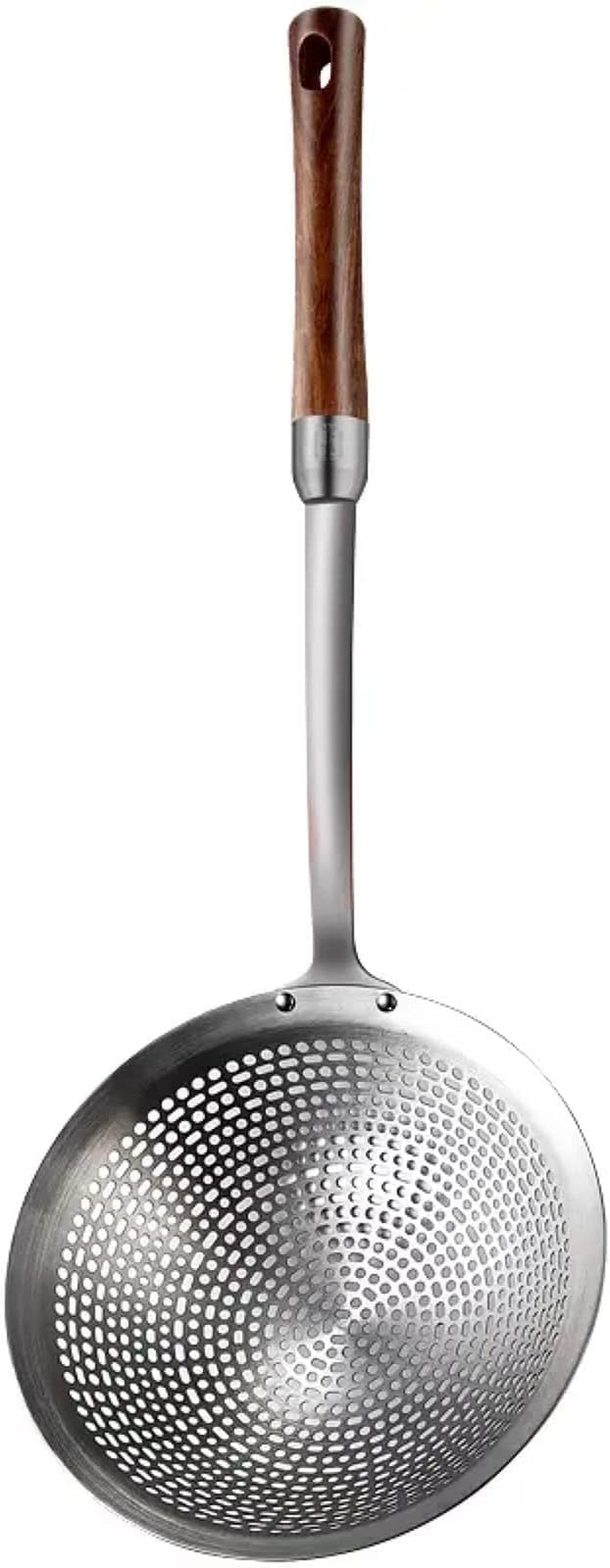 Amazon.com: Stainless Steel Stir Fry Skimmer Strainer 25" Long Paddle ...