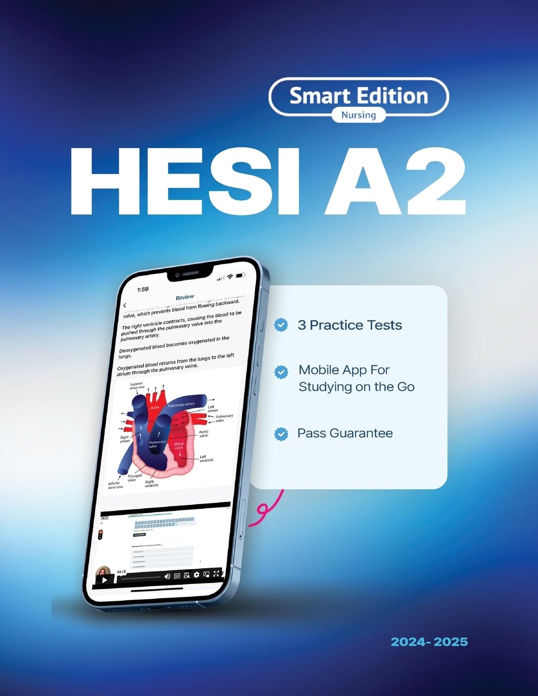 HESI A2 Full Study Guide: Smart Edition Academy HESI A2 Prep Book with ...