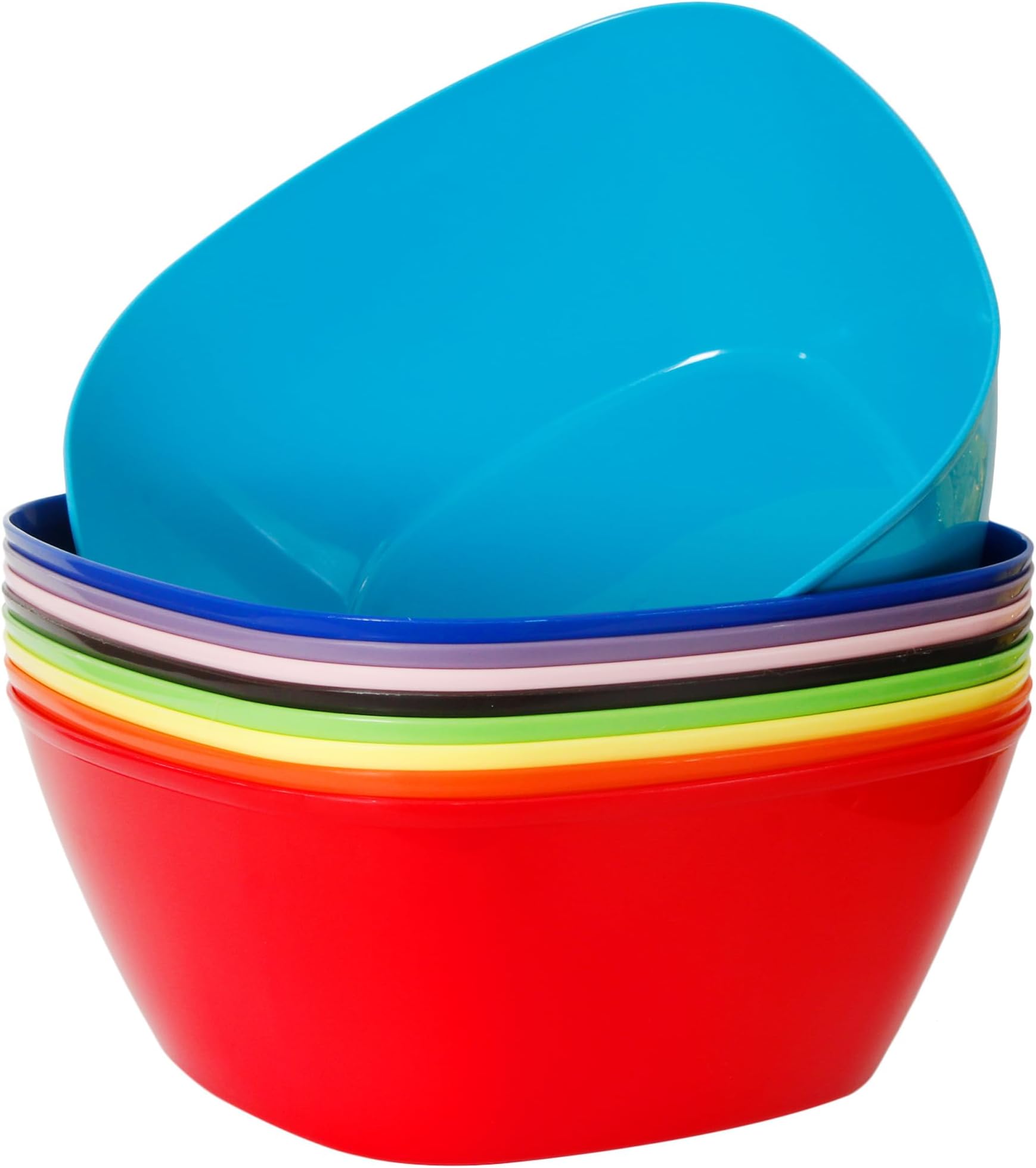 Amazon.com | Youngever 4 Pack 115OZ Large Clear Plastic Mixing and ...