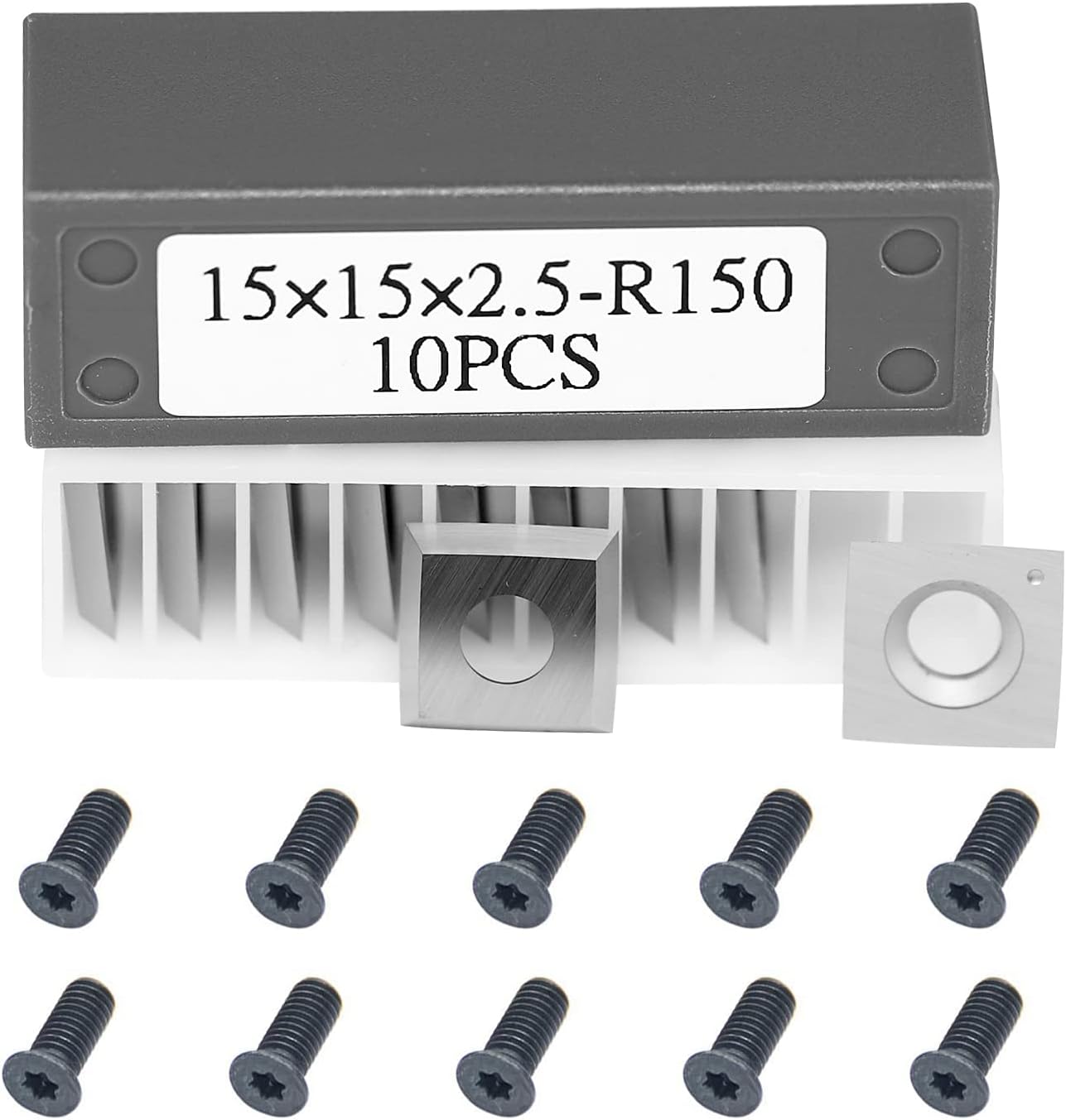 15mm Square Tungsten Carbide Replacement Cutter Inserts Knives 15 x 15 ...