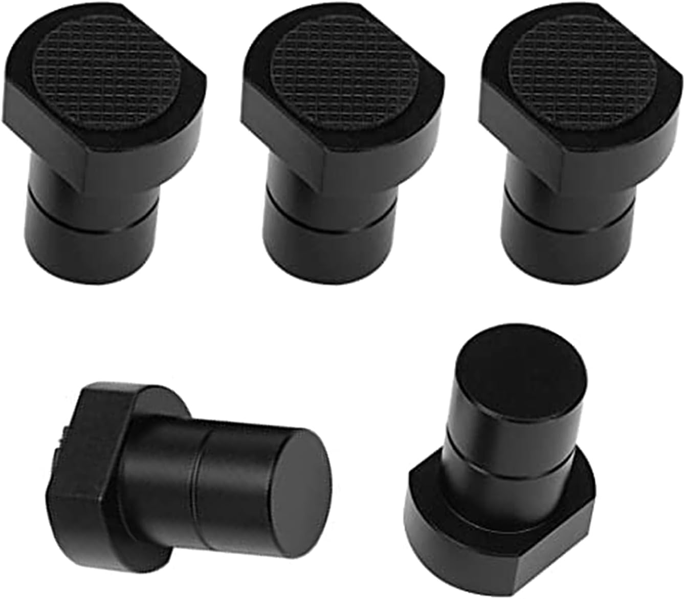 5 Pack Aluminium Alloy Woodworking Bench Dogs Clamp with Non-slip Pad ...