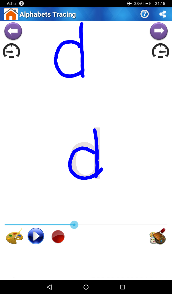 Alphabets & Numbers tracing - App on Amazon Appstore
