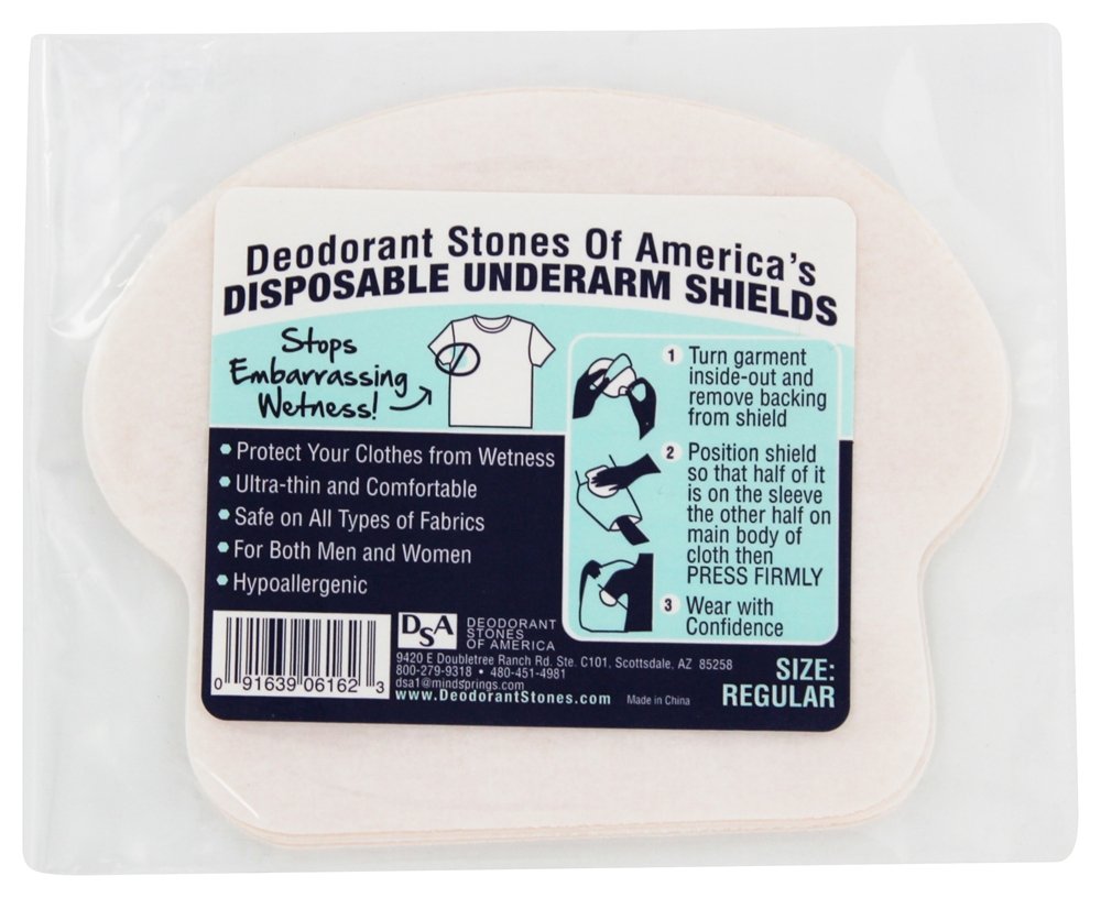 Amazon.com : Disposable Underarm Shields Regular Size - 2 Pads : Beauty ...