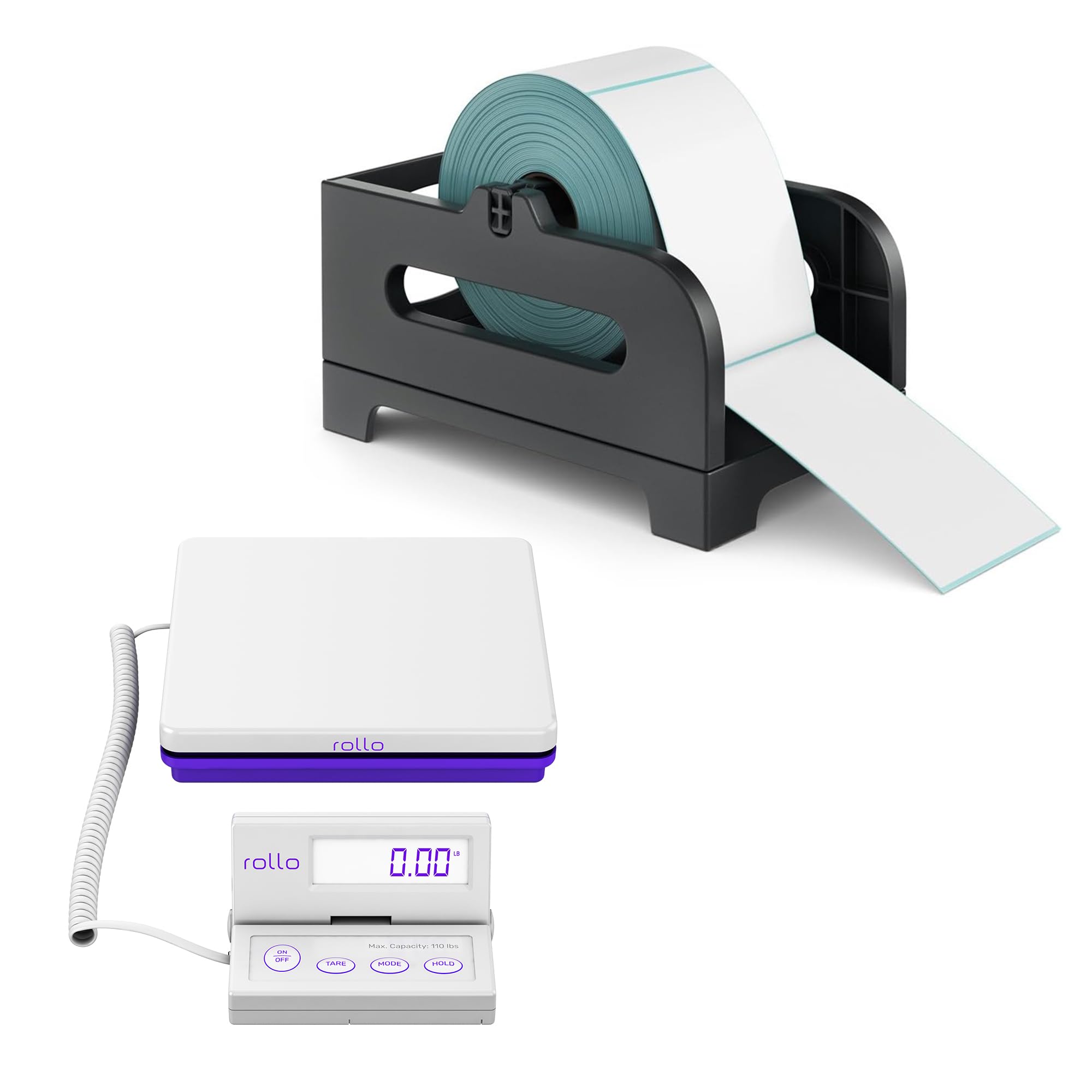 Amazon.com: Rollo Shipping Scale and Label Holder Bundle - Scale for ...