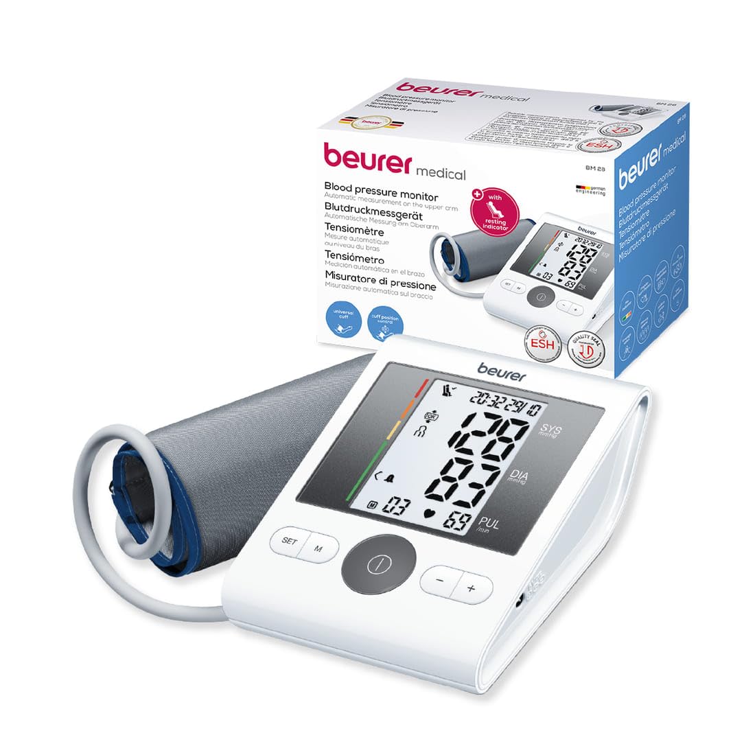 Beurer BM28 Blood Pressure Monitor with Adaptor comes with Advance ...