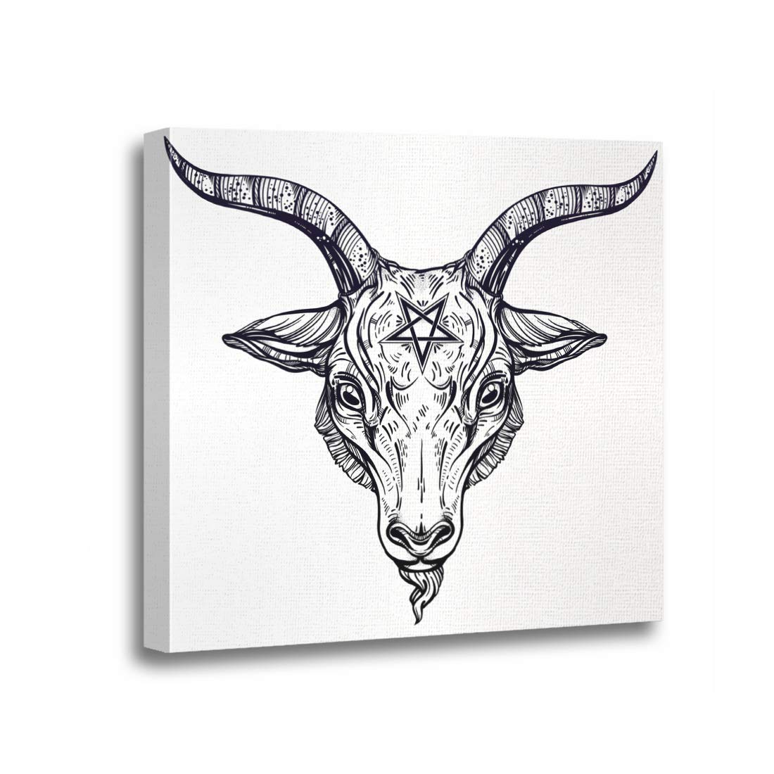Baphomet Goat Head Drawing