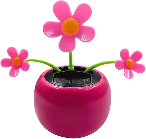 Amazon.com: Rose Red Solar Powered Dancing Figures | Car Dashboard ...