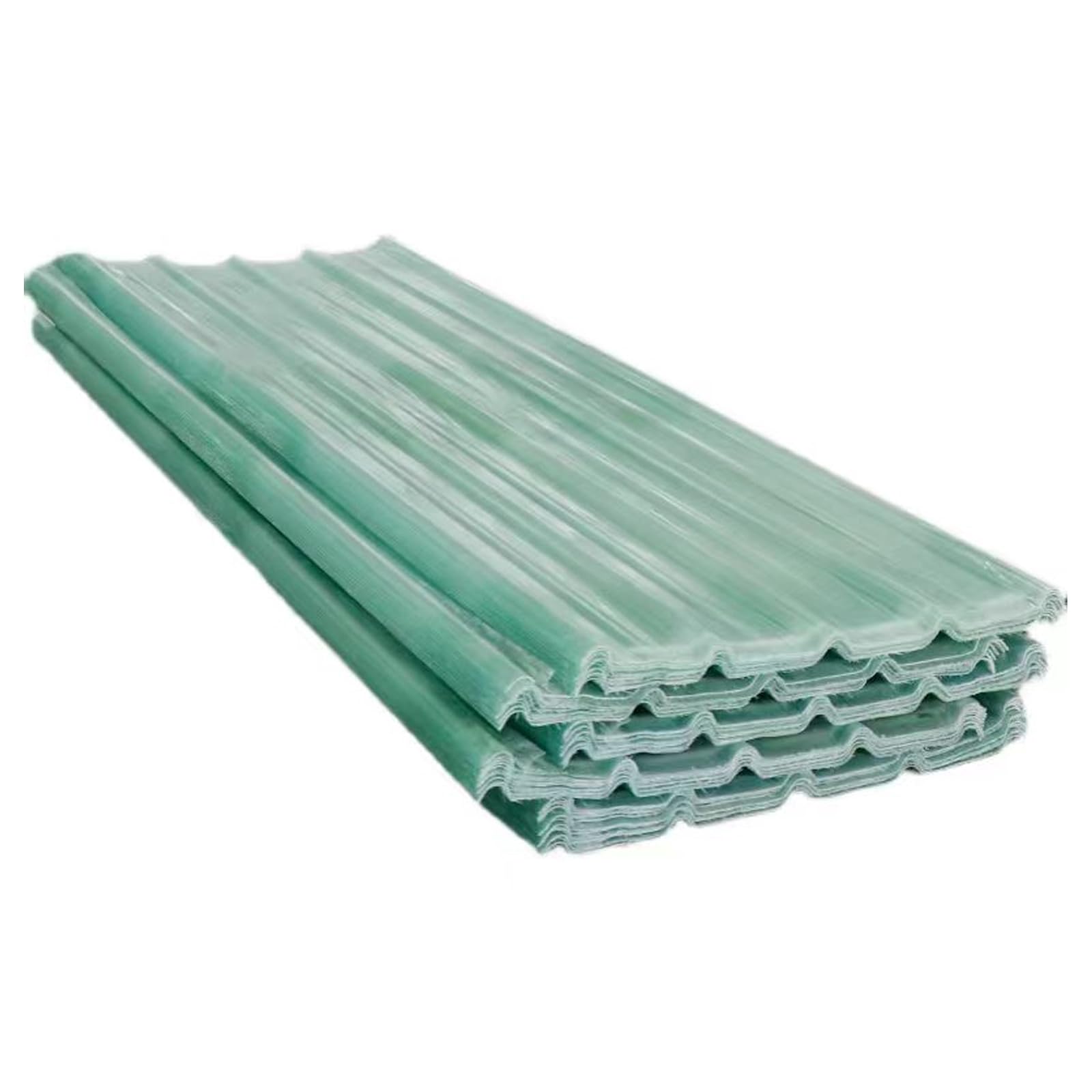 Green Fiberglass Roof Panels