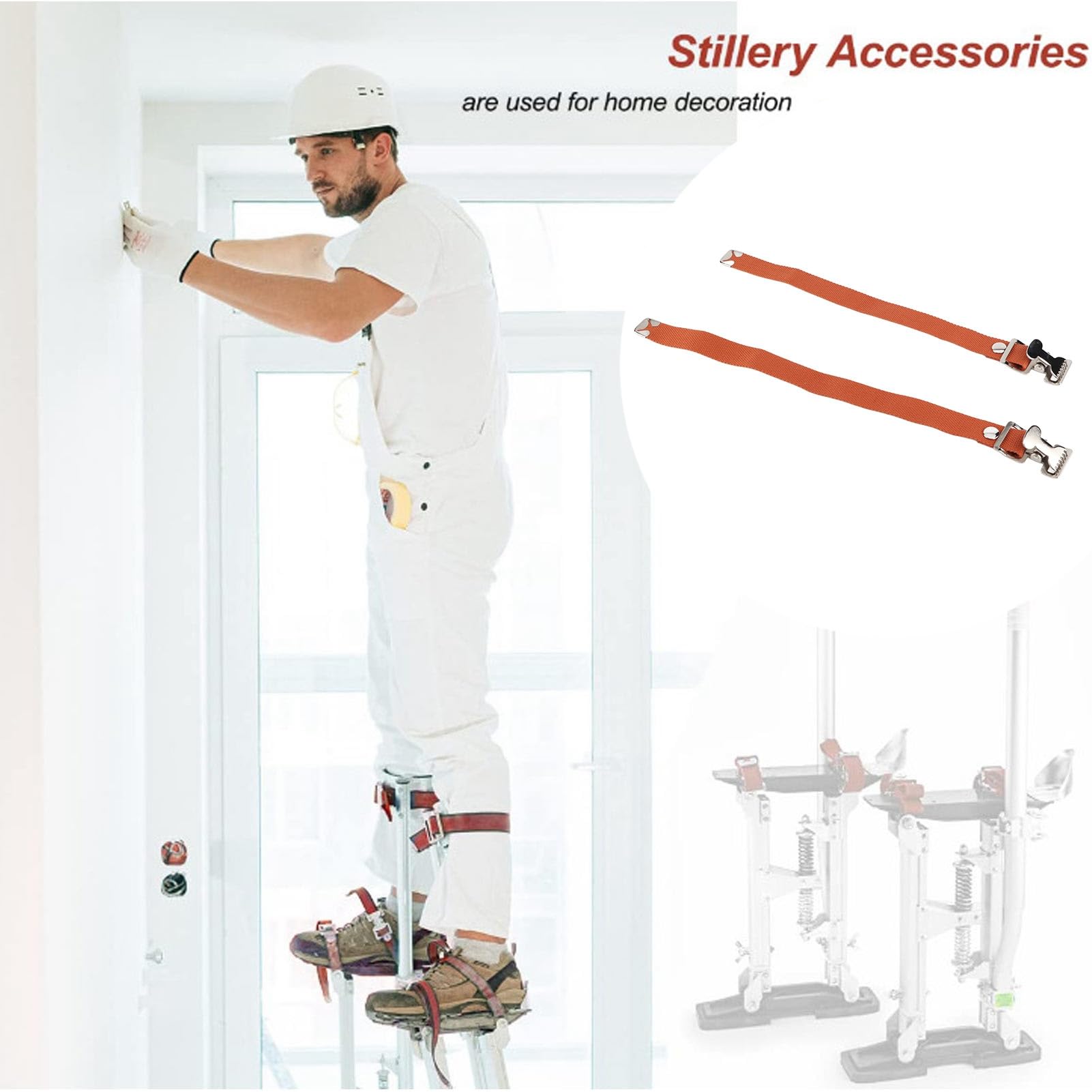 Drywall Stilts 2-Set Drywall Stilt Replacement Kit - Curved Plates ...