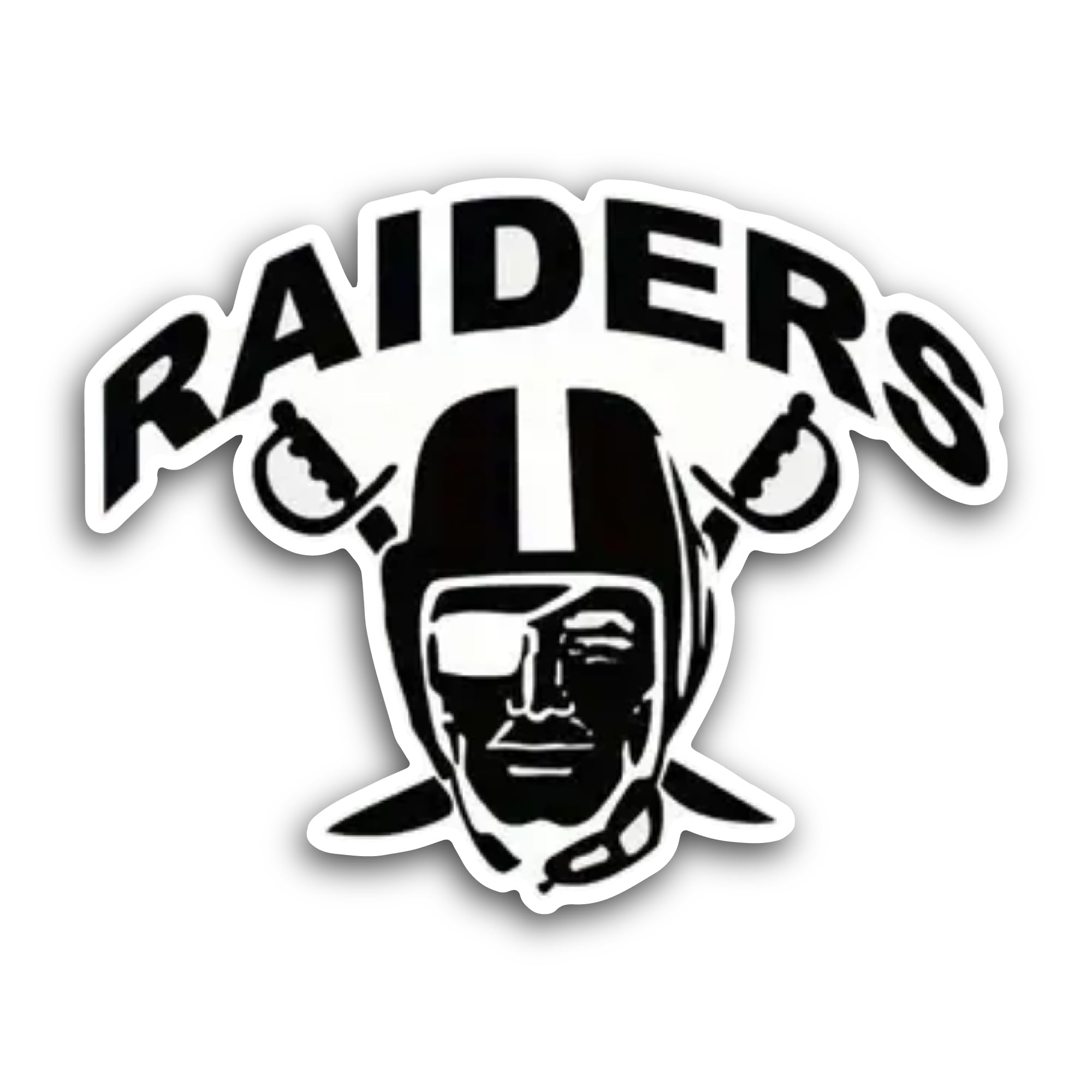 Amazon.com - 2 (Pieces) 3" and 5" Raiders Sticker, Waterproof Vinyl ...