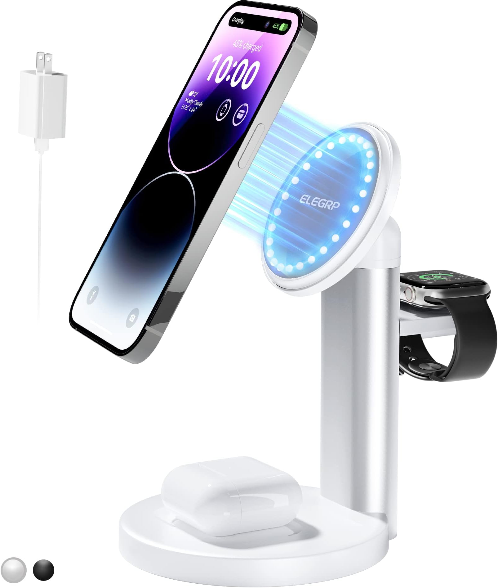 Amazon.com: iDsonix Mag-Safe Charger Stand - 3 in 1 Wireless Charging ...